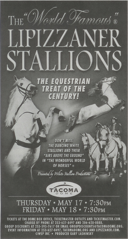 Both Hands: Lipizzaner Stallions to Perform at Tacoma Dome